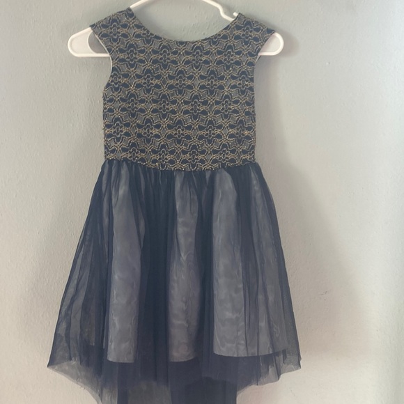 Mia Mimi | Dresses | Girls Navy Blue And Gold Medium Mia Mimi Dress ...